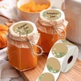 Kraft Floral Wreath Canning Jar Labels 2inch Handmade Mason Jar ...