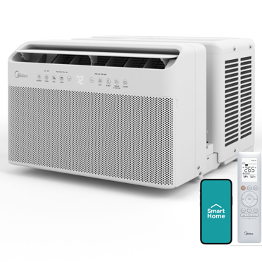 Soleus AC 8000 BTU Saddle Window Air Conditioner with Electronic ...