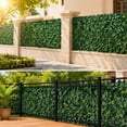 MMJ Artificial Plants Hedge Fence Expandable Faux Leaf Privacy Screen ...