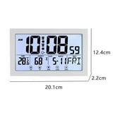 Atomic Digital Wall/Desk Clock with Indoor Temperature, Humidity, Self ...