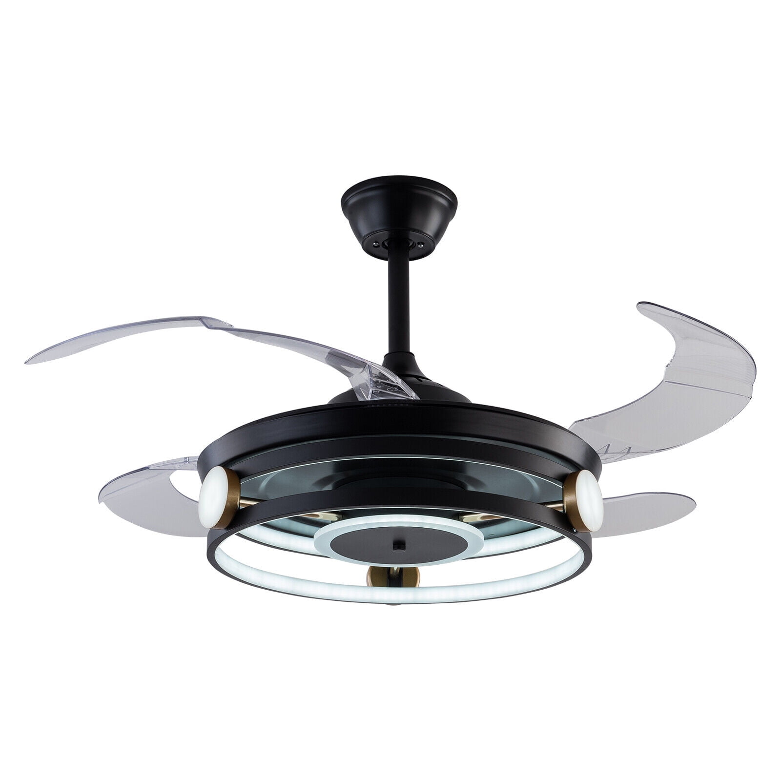 42" Celling Lighting Lamp Light Fixture Fandelier Remote Control 3 Fan ...