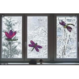 Dragonfly Dragonflies Animal Vinyl Stained Glass Film Static Cling ...