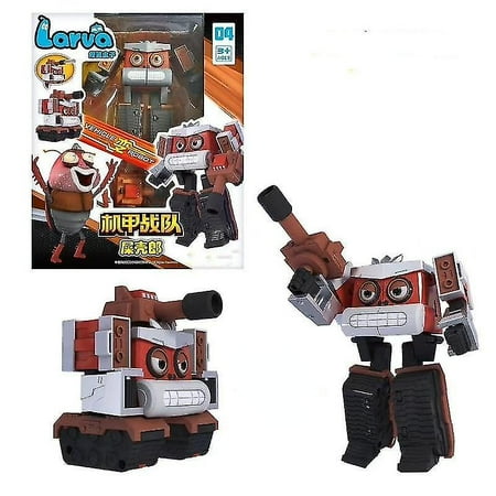 Larva Doll Larva Deformed Robot Yellow Assembled Toy Brown Car Movable ...