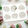 6Pcs Layered Hydrangea Painting Stencil Drawing Template on Wood Wall Fabric Furniture 8.3x11 ...