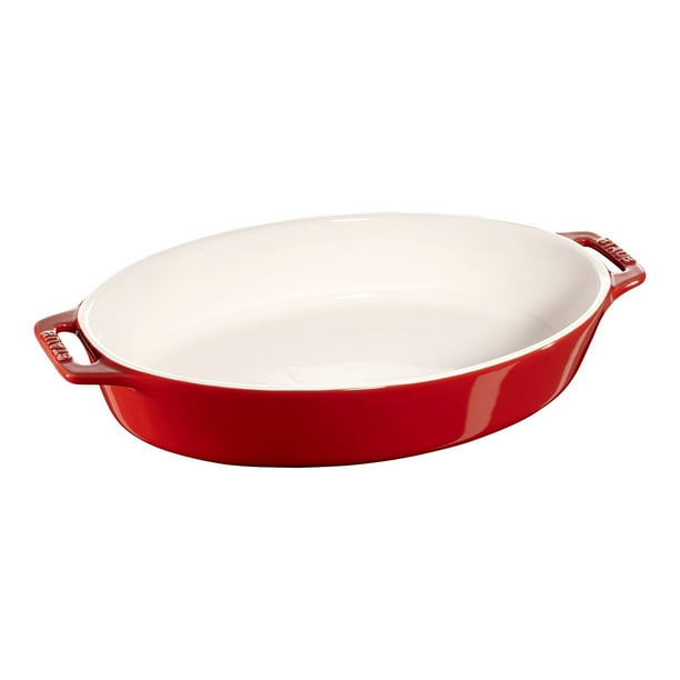 STAUB Ceramique 2 L Ceramic Oval Oven Dish, Cherry - Walmart.ca