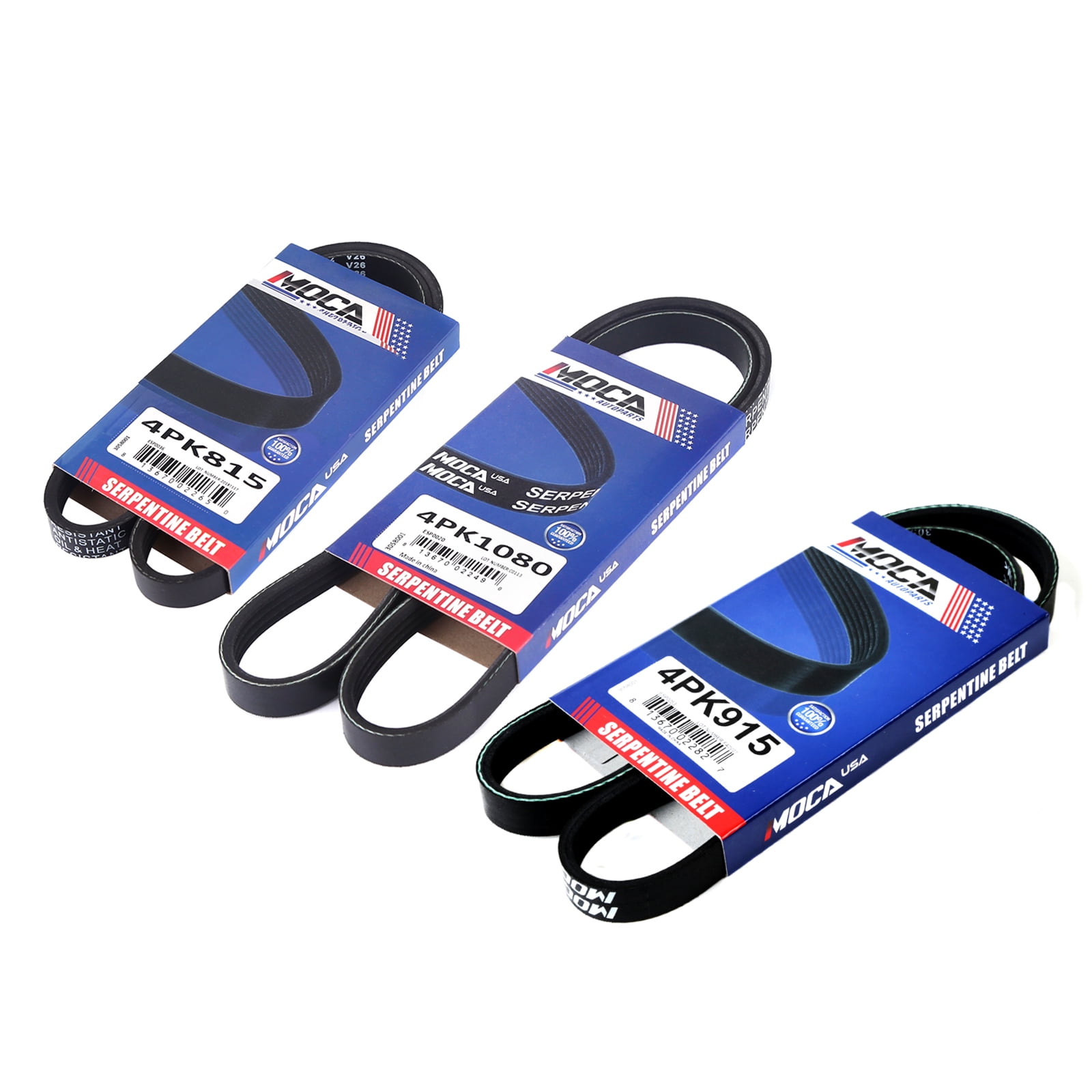 MOCA AUTOPARTS 3X EPDM Serpentine Belt Fit for 1998 Toyota Paseo Tercel ...