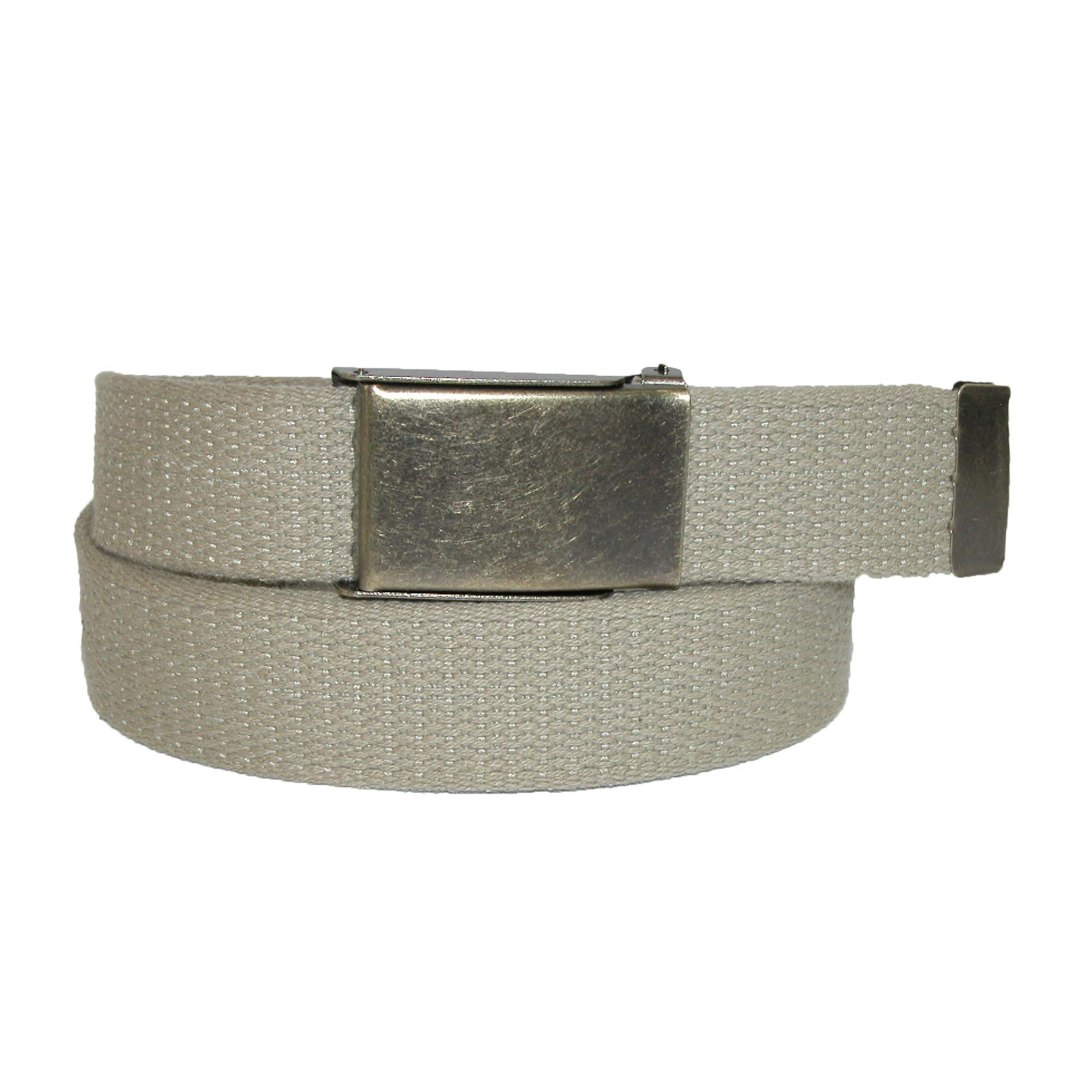 Click here for Ctm Fabric Belt With Brass Flip Top Buckle (Mens B... prices