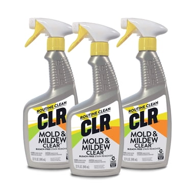 CLR Mold & Mildew Clear, Bleach-Free Stain Remover, 32 Ounce Spray ...