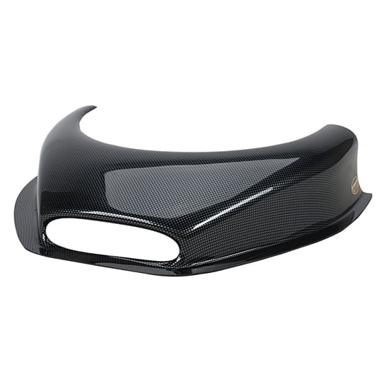 Dominator DOM-508-CF Carbon Fiber Look Reverse Hood Scoop w/ Hole ...