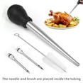 SUSWIM Turkey Baster with Silicone Suction Bulb, Stainless Steel Food ...