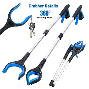 "Ettore Extended Reach Handicap Pick-Up Tool with Long Handle, Grip'n ...