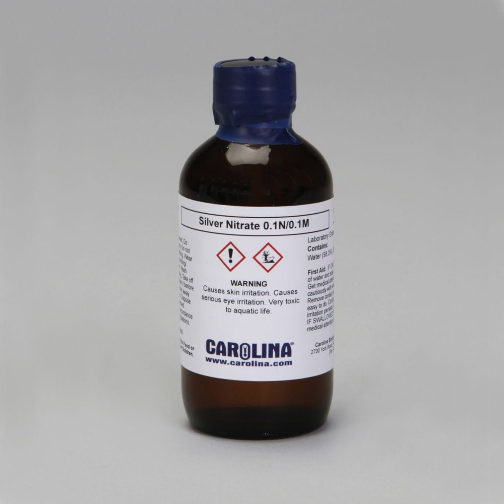 Silver Nitrate Solution, 0.1 M (2%), Laboratory Grade, 100 Ml - Walmart.com