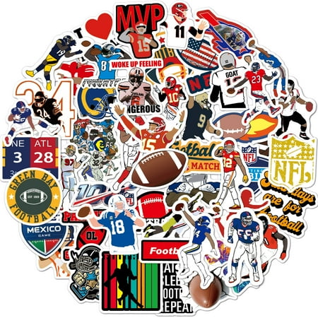 JOYWEI 50PC Rugby Stickers, Rugby Lovers Stickers,Sports Stickers,Team ...
