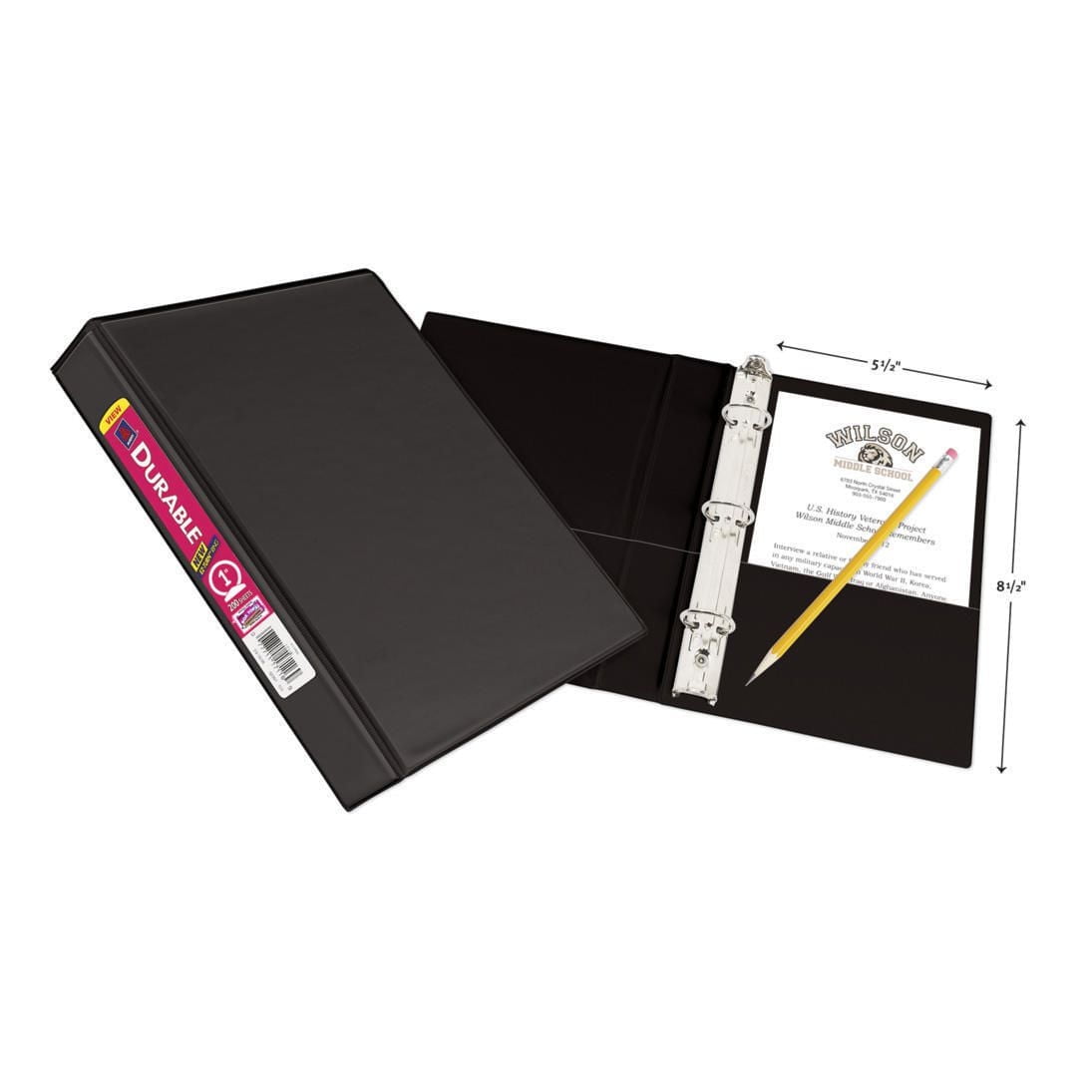 Click here for Avery Durable View Binder  5 1/2 X 8 1/2  Black As... prices
