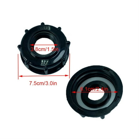 1000L Container Plastic Valve Adapter Water Tap Fitting Drain Faucet ...