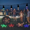 afirst Hanging Outdoor Projector String Lights, 10 Colored LED ...