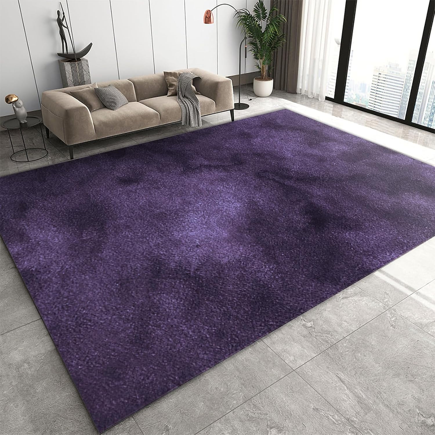 Click here for Rughome Modern Light Luxury Area Rugs  Purple Retr... prices