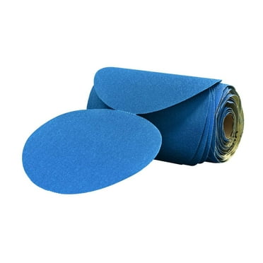 3M 36172 Hookit Blue Sandpaper 6" Disc - 80 Grade Multi-Hole, 50/Box ...