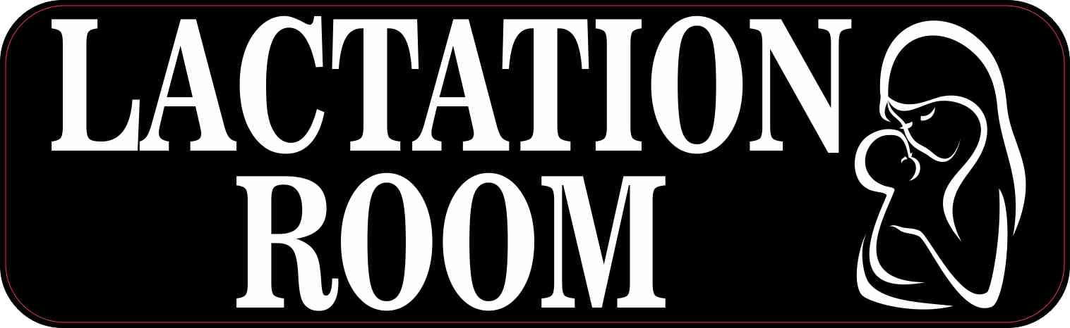 10in x 3in Lactation Room Sticker Vinyl Mother Nursery Sign Decal Door ...