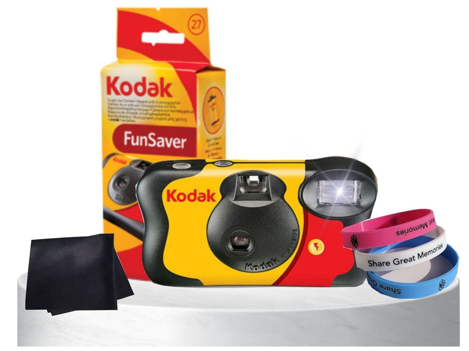 Kodak FunSaver Disposable Camera 800 ISO 35mm with Flash 27 Exposures ...
