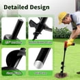 4"x24" Auger Drill Bit for Planting, Heavy-Duty Steel, Dual- Tip, 3/8 ...