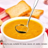 Hvanam Kitchen Soup Ladle 304 Stainless Steel Punch Metal Luminous ...