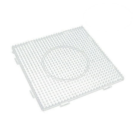 6 Pieces 5mm Large Square Fuse Beads Boards Clear Plastic Pegboards for ...