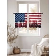 Abstract Art American Flag Sheer Curtains for Living Room Bedroom ...