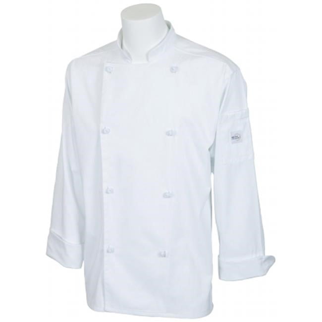Mercer Tool M61020WH3X Genesis Unisex Chef Jacket With Cloth Knot ...