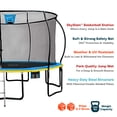 Sportspower Bounce Pro 14ft Trampoline & Enclosure Net w/ Basketball ...