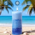 Blue Ocean Scented Pillar Candles, 2.8x6 Inch Non-Toxic Blue Pillar ...