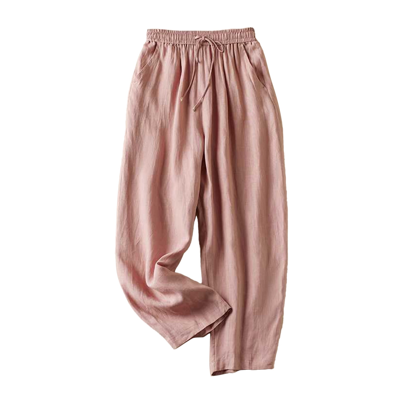 Click here for Timegard Womens Capri Pants Cotton Linen Elastic W... prices