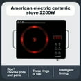 2200W Electric Ceramic Stove - Infrared Induction Cooker for Home Use ...