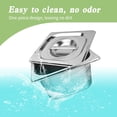 9 Set Stainless Steel Hotel Pans with Lids, 1/6 Size 4 In Deep Steam ...