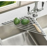 Triangle Dish Drying Rack for Sink Corner Multipurpose Over The Sink ...