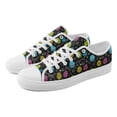 Coolcustomize Women Plus Size Walking Shoes | Black Colorful Easter Egg ...