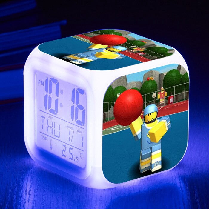 Roblox-reloj despertador Digital colorido para niños, cronógrafo ...