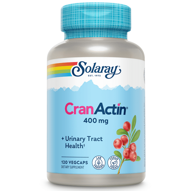 Solaray Cranactin Cranberry AF Extract Capsules, 400 mg, 120 Count ...