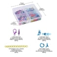 1box DIY Jewelry Making Finding Kit Including Iron Bead Tips Curb Chain ...