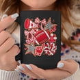 Cheer Mom Red Cheerleader Game Day Cheer Mama Football Coffee Mugs ...