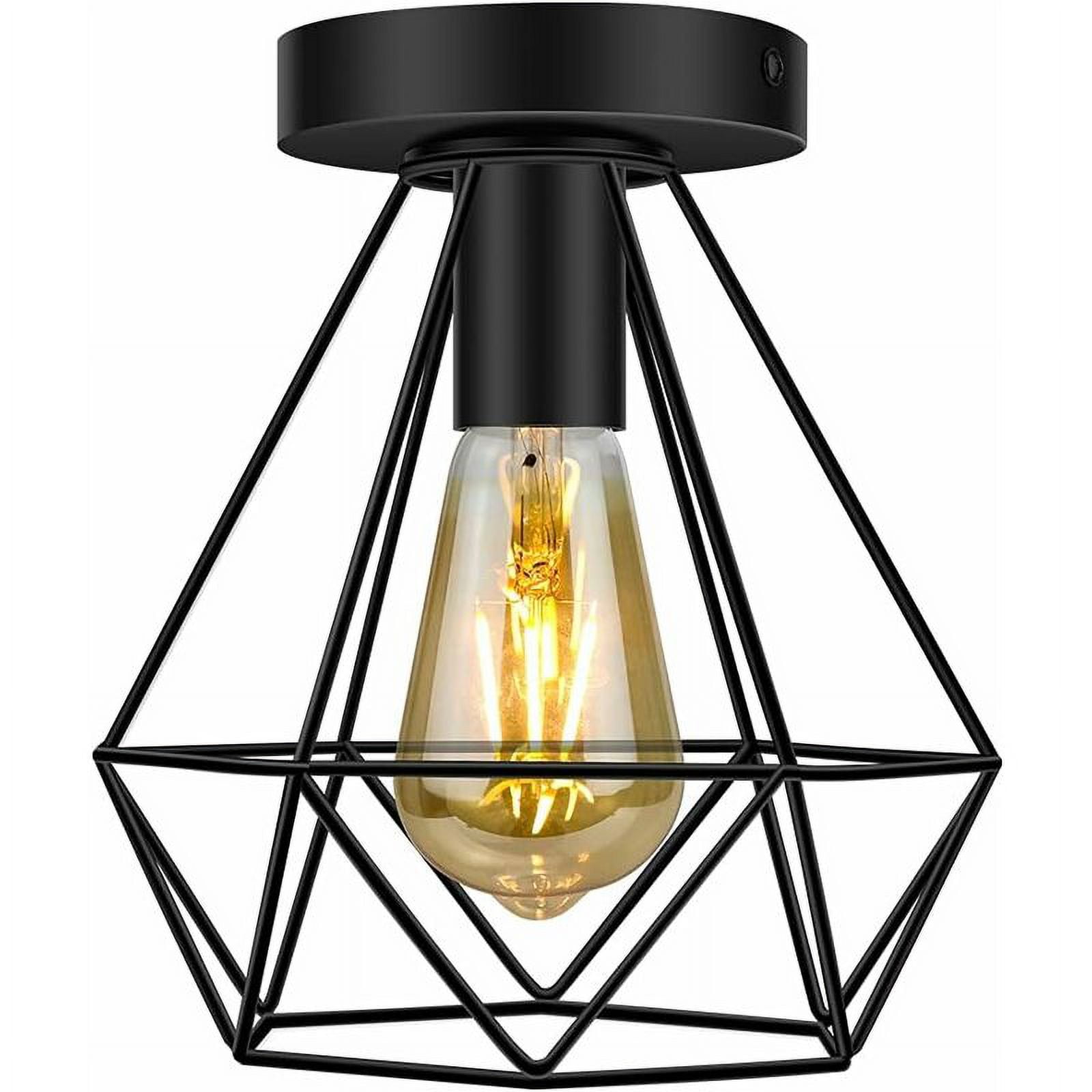 Click here for Jinsinto Semi Flush Ceiling Light  Retro Cage Ligh... prices