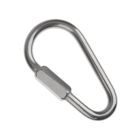 New Locking Climbing Carabiner Stainless Steel Screwgate Carabiner ...