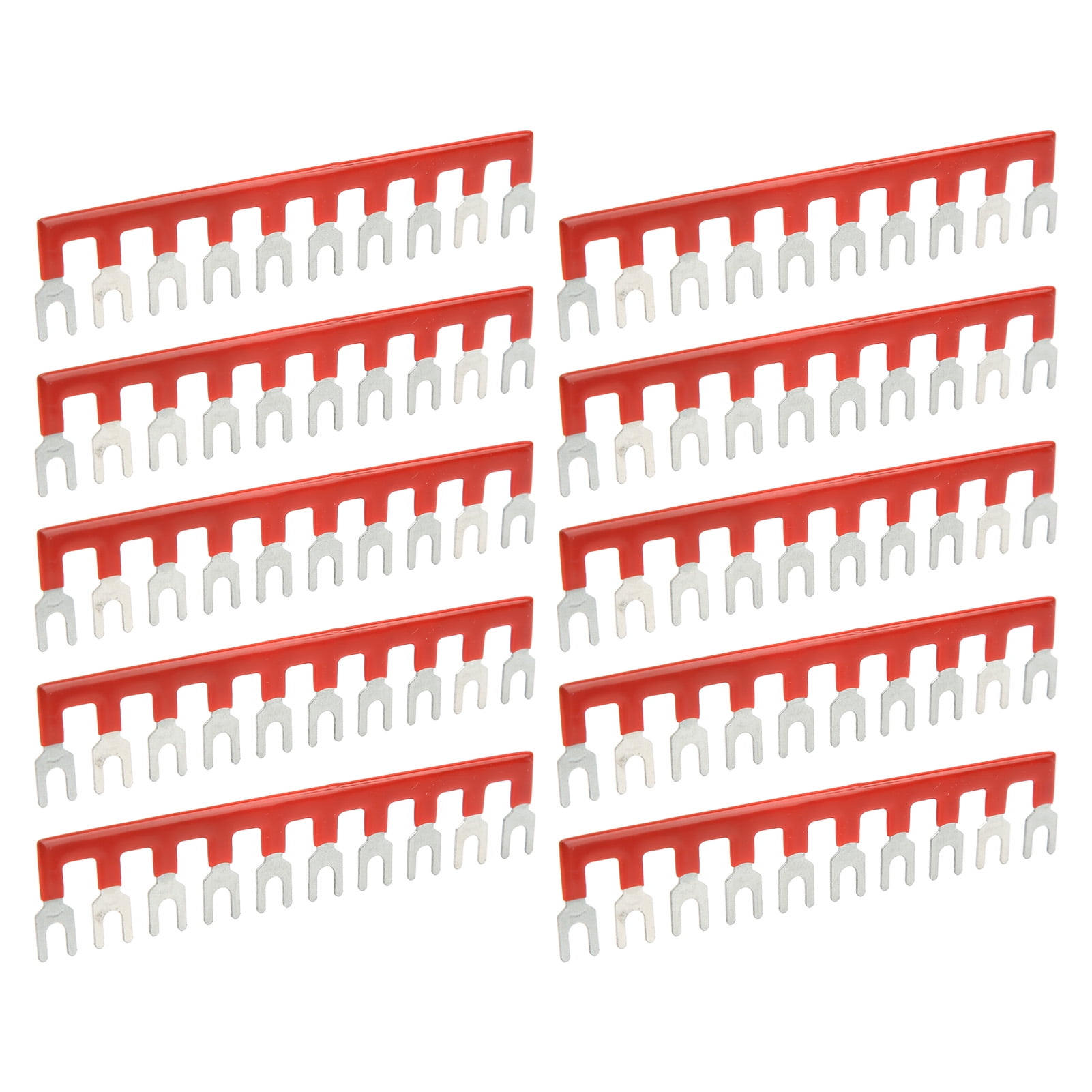 Terminal Strip Block, Small Compact Red 400V 25A PVC Sheath Barrier ...