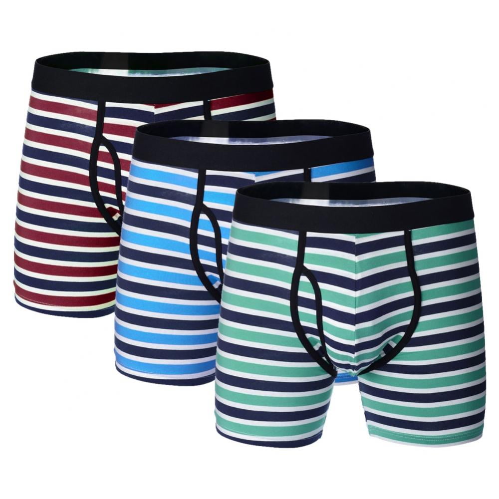 Men's Underwear Cotton Sport Solid Color Boxer Briefs Casual Ultra ...