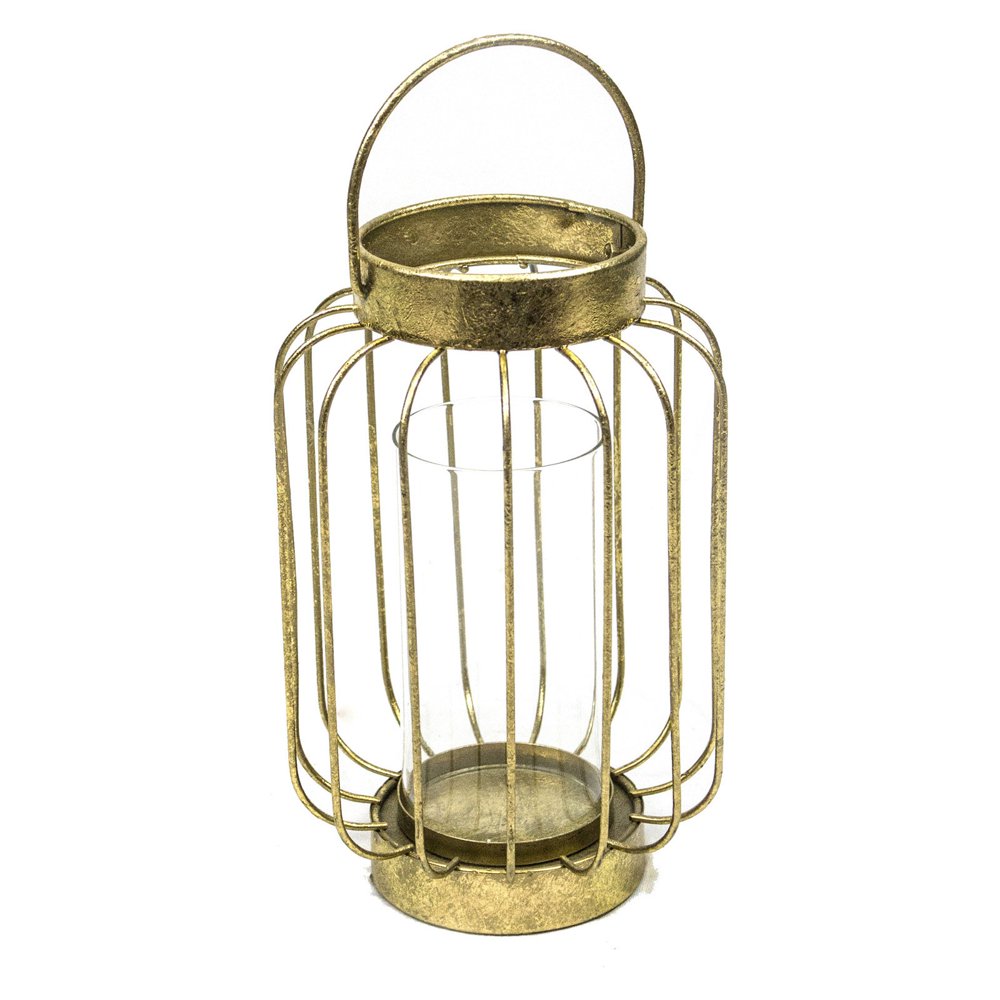 Sagebrook Home Metal Cage Candle Holder - Gold - Walmart.com - Walmart.com