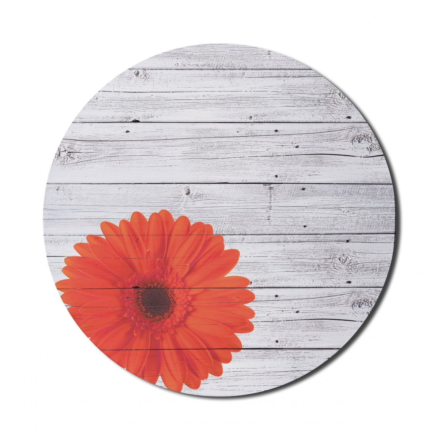 Rustic Mouse Pad for Computers, Flower Calendula Floral Figure on ...