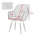 4/6pcs Velvet High Arm Chair Cover Elastic Dining Chair Slipcovers ...