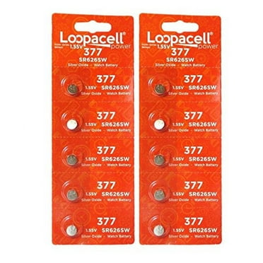 Energizer 4-Pack 377/376 Silver Oxide SR626SW SR626W Watch Batteries ...