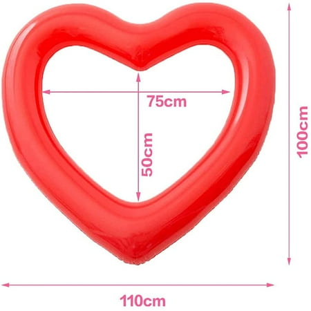 Heart Shaped Pool Float Swimming Pool Floats Inflatable Swim Rings ...
