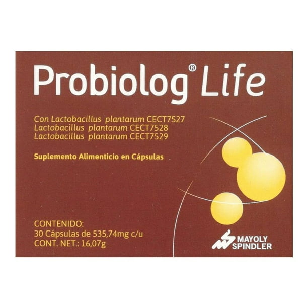 Suplemento alimenticio Probiolog life 30 cápsulas de 535.74 mg c/u ...